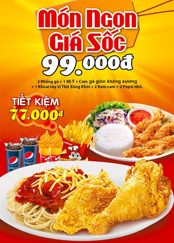 Jollibee Combo Ăn Cực Ngon, Giá Cực Sốc – 50 Chi Nhánh Toàn Quốc Tỉnh ...
