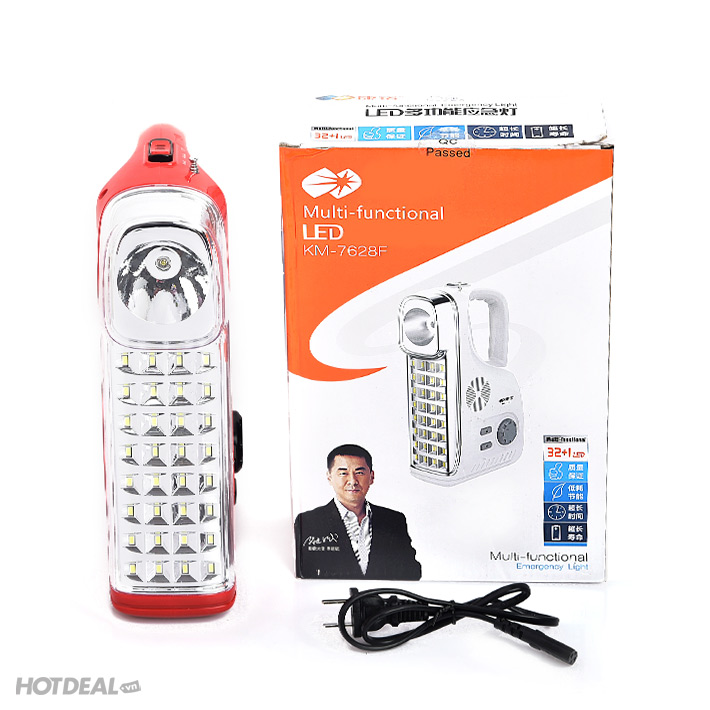 Đèn Pin Led 33 Bóng 2 In 1 Kèm Radio Độc Đáo – Pin Sạc Mạnh Mẽ