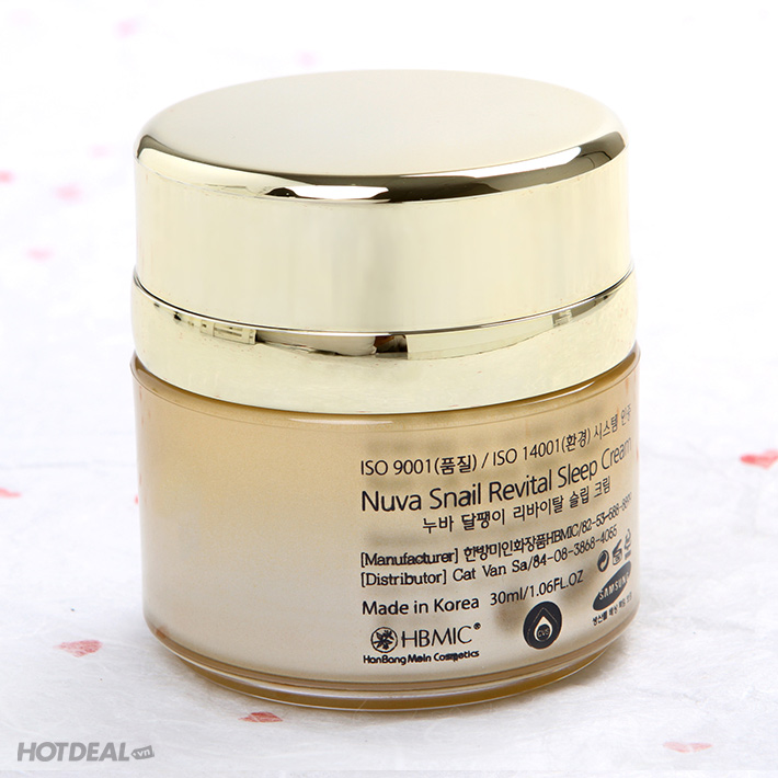 Kem Tái Tạo Da Và Trị Nám Ban Đêm Nuva Snail Revital Cream 30ml