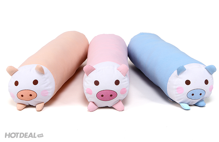 Gối Ôm Con Sâu Hình Mặt Heo - Xanh Hà Nội