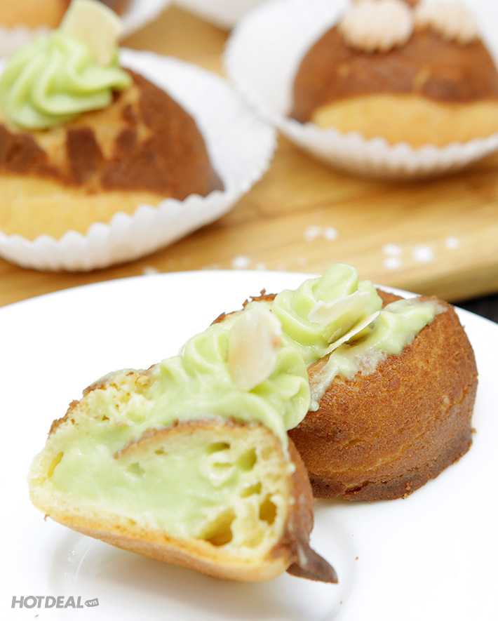Combo 12 Bánh Su-Papparoti Nhân Matcha Và Tiramisu - Giao Miễn Phí