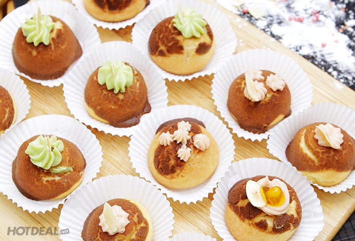 Combo 12 Bánh Su-Papparoti Nhân Matcha Và Tiramisu - Giao Miễn Phí