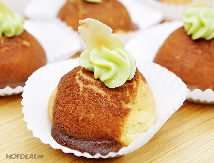 Combo 12 Bánh Su-Papparoti Nhân Matcha Và Tiramisu - Giao Miễn Phí