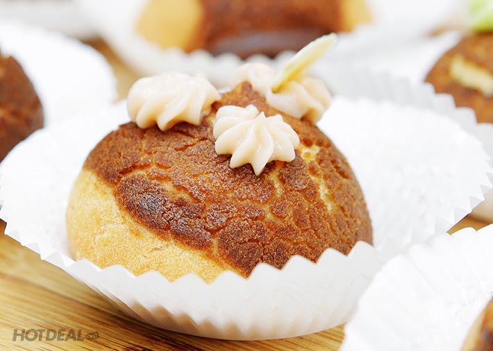 Combo 12 Bánh Su-Papparoti Nhân Matcha Và Tiramisu - Giao Miễn Phí