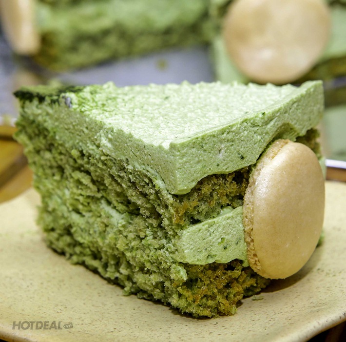 Bánh Kem Matcha/Tinh Chất Than Tre Nhật Bản 18x5cm - Giao Miễn Phí