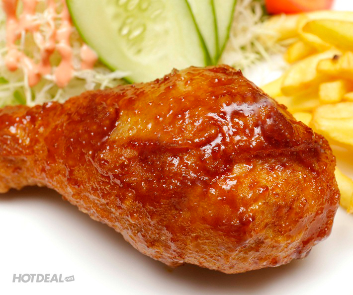 Jambo Chicken - Combo 01 Cơm/ Khoai Tây, 01 Đùi Gà Chiên, 01 Salad, 01 Coca