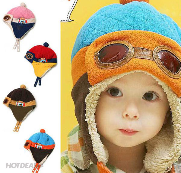 Mũ Phi Công Máy Bay Bé Trai