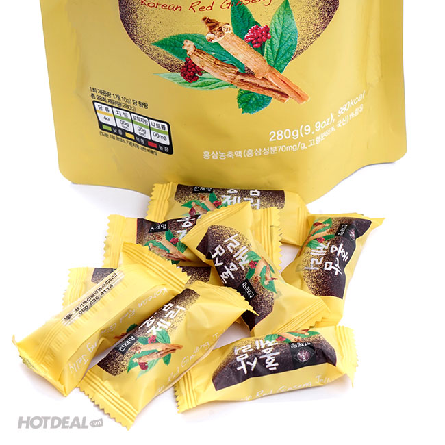 Kẹo Dẻo Hồng Sâm Cao Cấp 280g - Nhập Khẩu Hàn Quốc