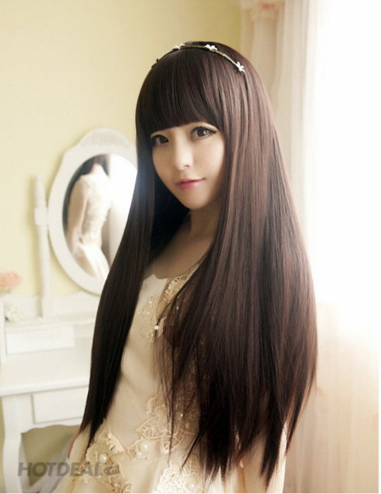 Bộ Tóc Giả Dài Hàn Quốc