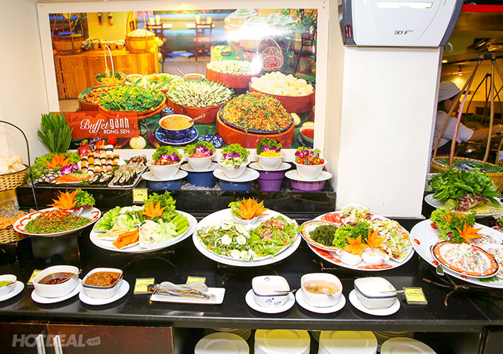 Buffet Gánh 3 Miền Buổi Trưa Tại Nhà Hàng Khách Sạn Bông Sen